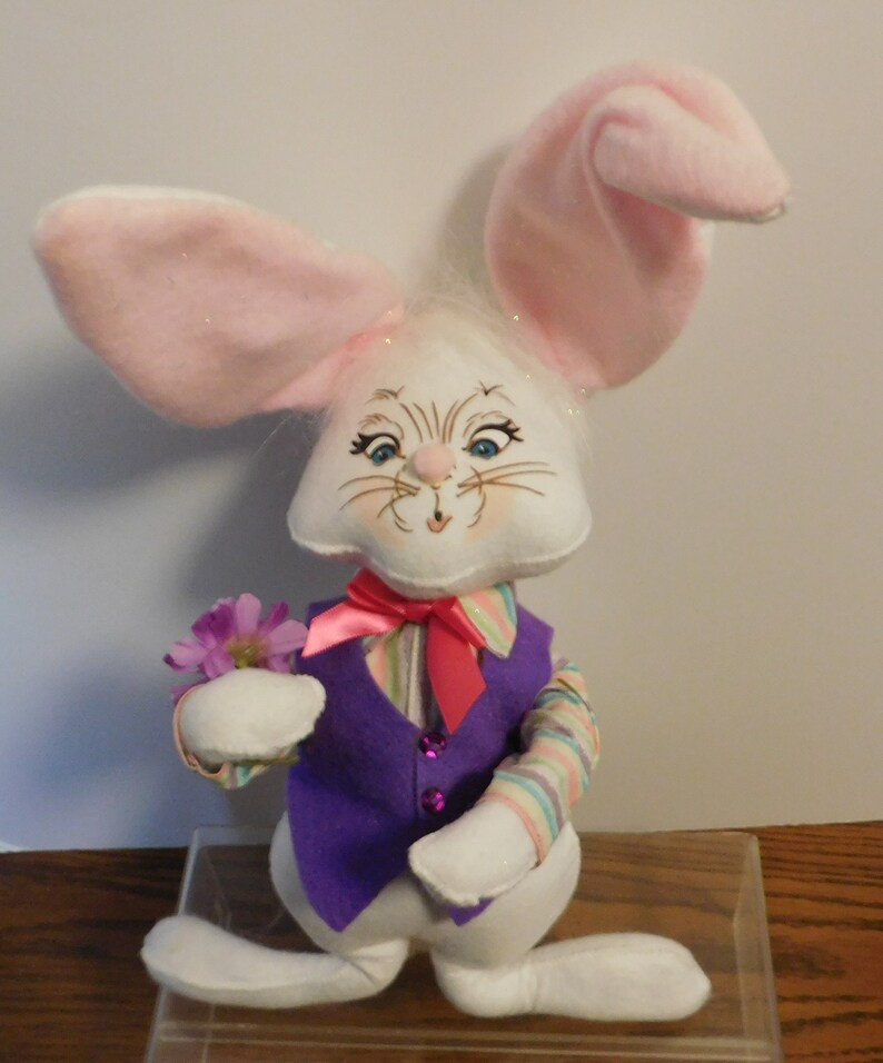 Hoppy Easter Bunny Annalee Figure - Etsy