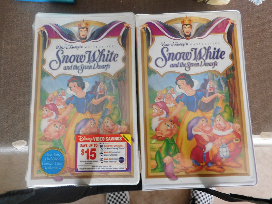 SALE Walt Disney Cinderella Dvds and Snow White VHS Tapes - Etsy