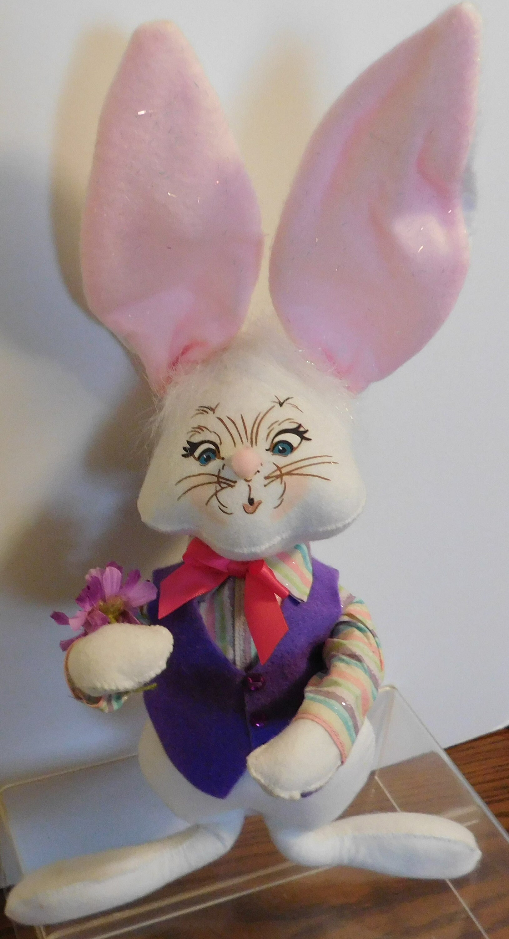 Hoppy Easter Bunny Annalee Figure - Etsy
