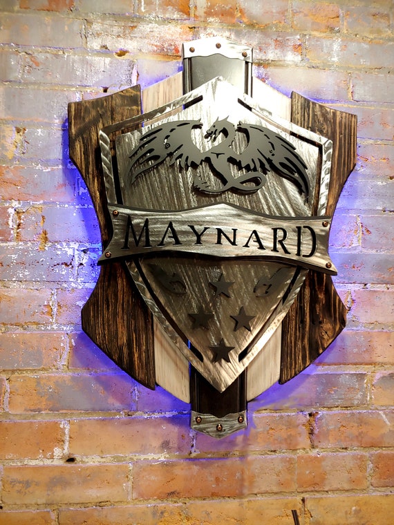 Name Crest Your family coat of arms crest shield | Etsy