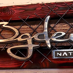 Modern Rustic Sign, Backlit LED Lights, Metal and Reclaimed Wood ...