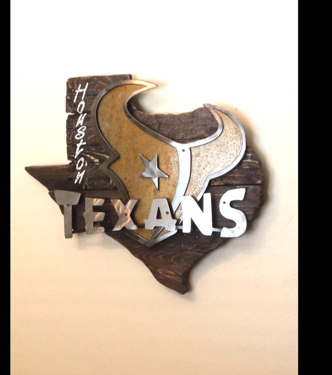 Rustic Houston Texans 3D Multi-layered Art on Reclaimed Pallet Wood - Etsy
