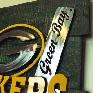 Green Bay Packers Multi-layered Metal Art on a Reclaimed Wood Frame - Etsy