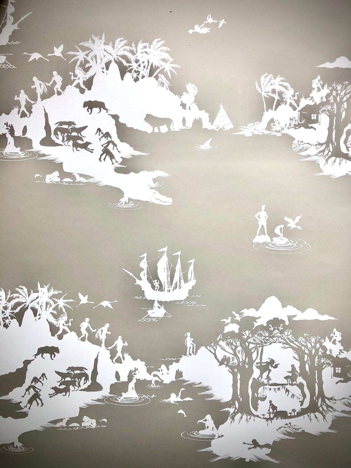 Peter Pan Wallpaper - Etsy