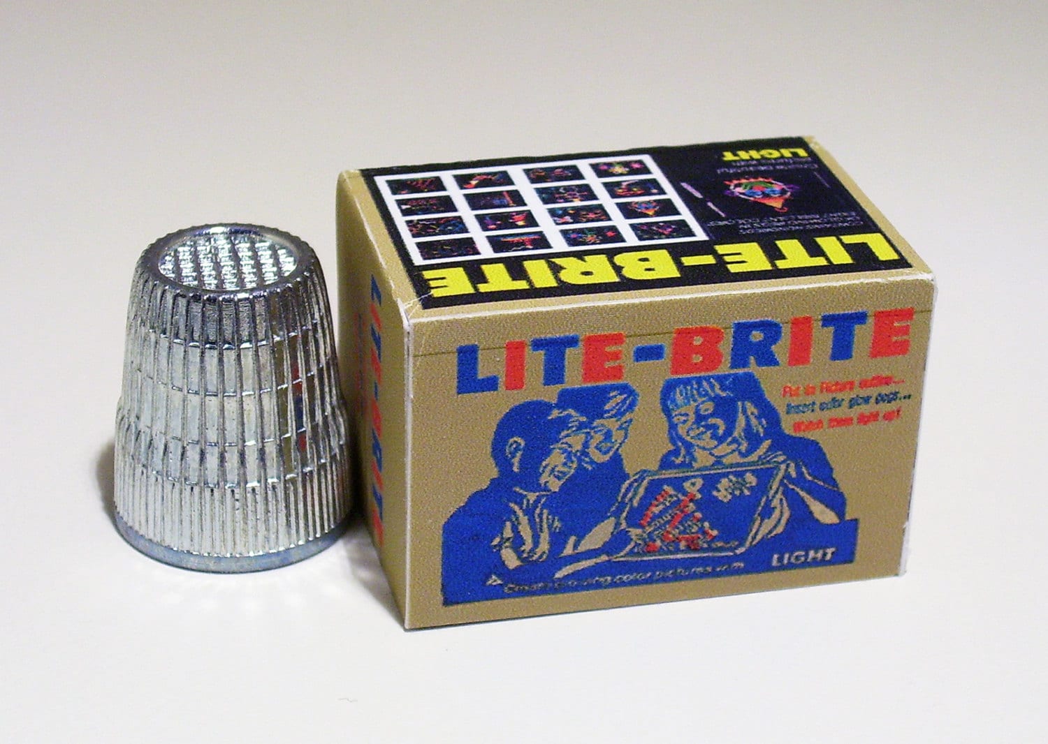 Lite Brite Toy Box Dollhouse Miniature 1:12 Scale | Etsy