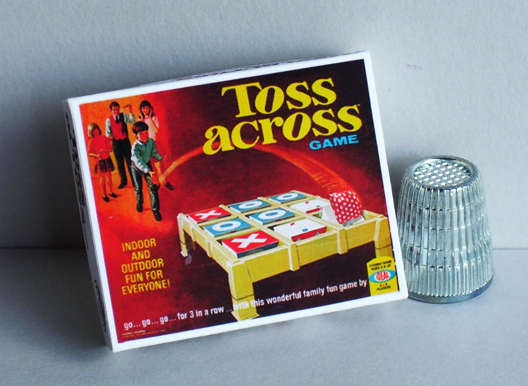 Toss Across Game Box - Doll House Miniature - 1:12 Scale - Dollhouse ...
