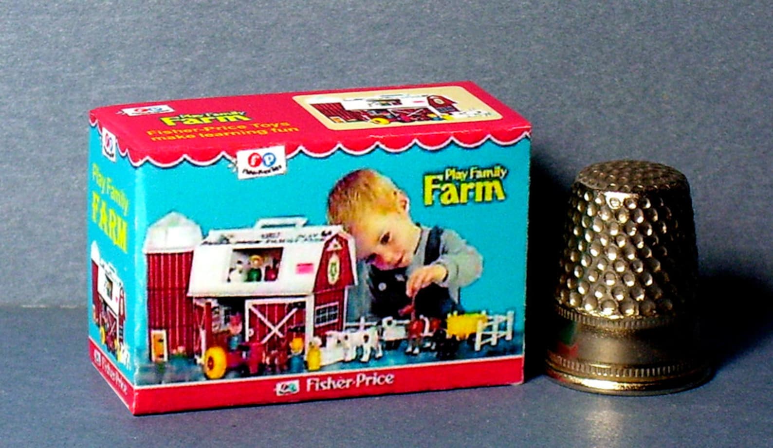 Fisher-price Play Family Farm Box - Dollhouse Miniature - 1:12 Scale ...