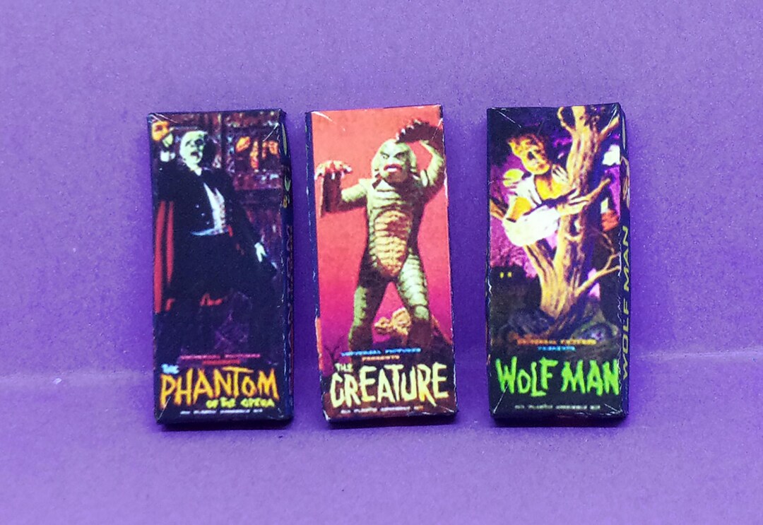 Aurora Monster Model Box Set 1960s - the Creature - Wolf Man - the ...