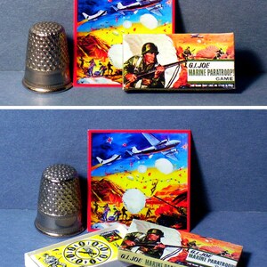 GI Joe Marine Paratroop Game - Dollhouse Miniature 1:12 Scale Game Box ...