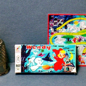 Wendy the Good Little Witch Game - Dollhouse Miniature 1:12 Scale - Game Box and Game Board ...