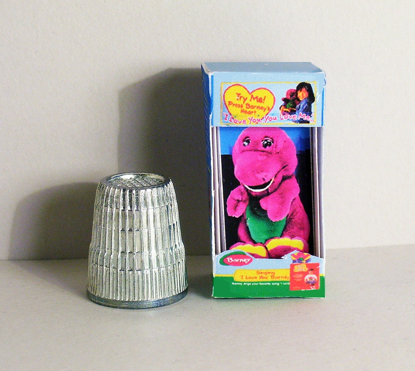 Barney the Dinosaur Box Dollhouse Miniature 1:12 Scale - Etsy Australia