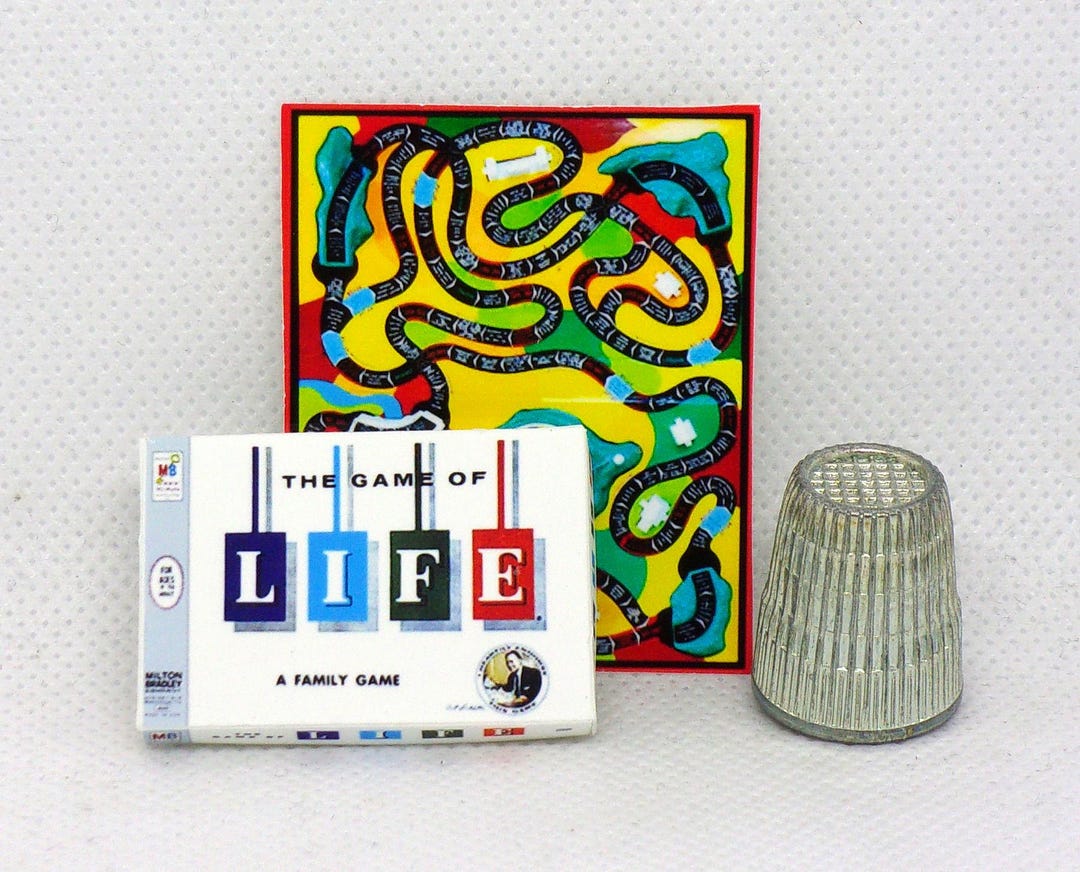 The Game of Life 1960s 1970s - Dollhouse Miniature 1:12 Scale ...