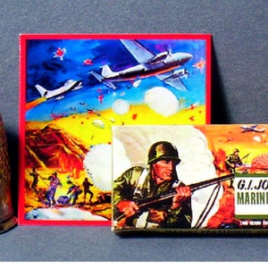 GI Joe Marine Paratroop Game - Dollhouse Miniature 1:12 Scale Game Box ...
