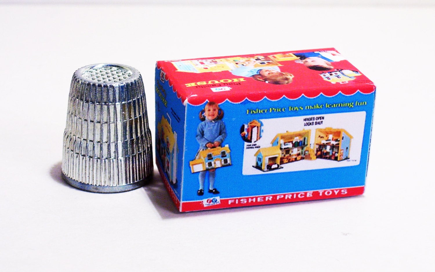 Fisher-price Play Family House Box - Dollhouse Miniature - 1:12 Scale ...