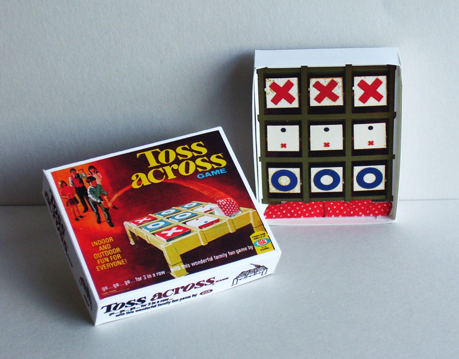 Toss Across Game Box Doll House Miniature 1:12 Scale | Etsy