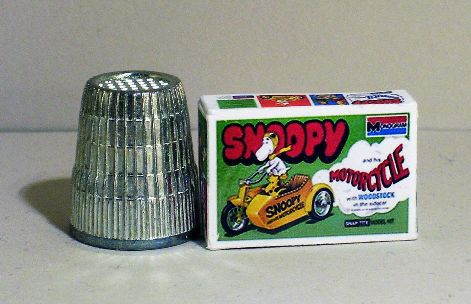 Snoopy Motorcycle Kit Box - Dollhouse Miniature - 1:12 Scale ...