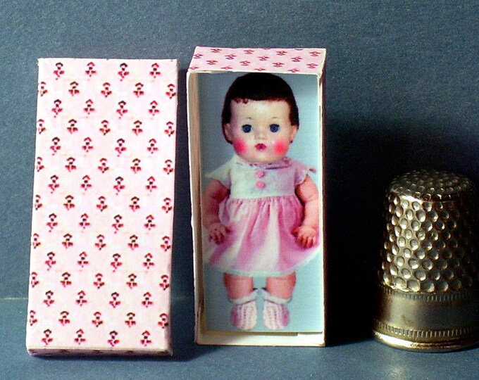 Tiny Tears Doll Box 1958 Dollhouse Miniature 1:12 Scale - Etsy
