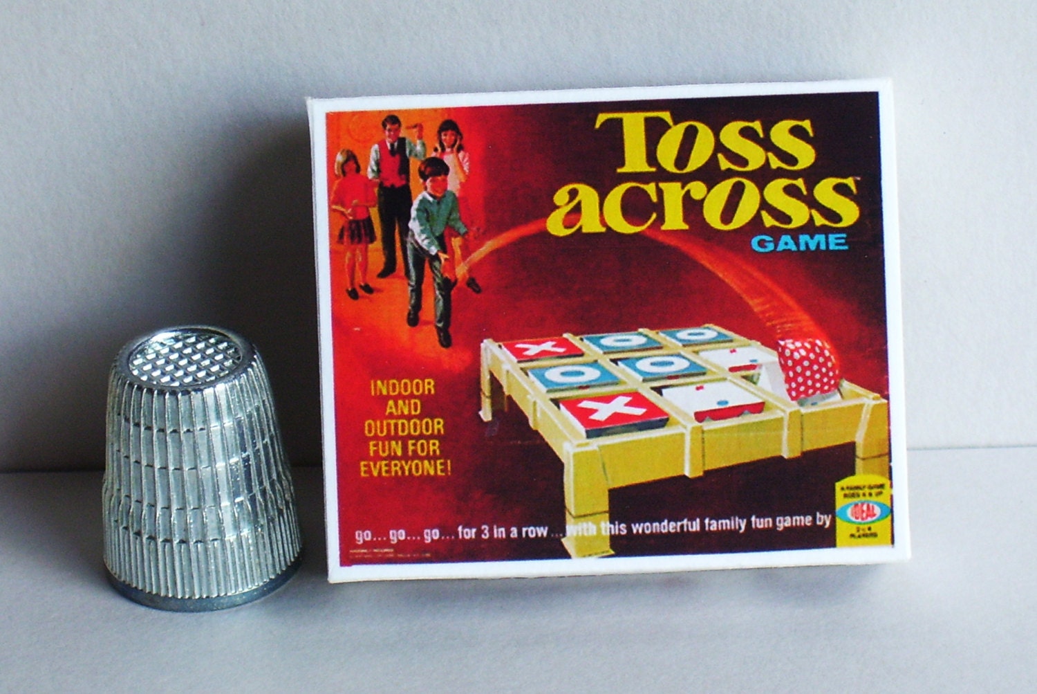 Toss Across Game Box Doll House Miniature 1:12 Scale | Etsy