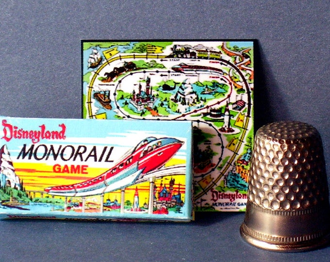 Disneyland Monorail Game Dollhouse Miniature 1:12 Scale - Etsy