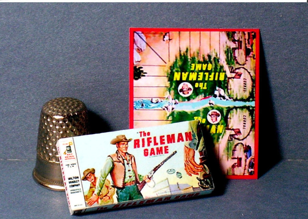 The Rifleman Game 1959 - Dollhouse Miniature 1:12 Scale - Dollhouse ...