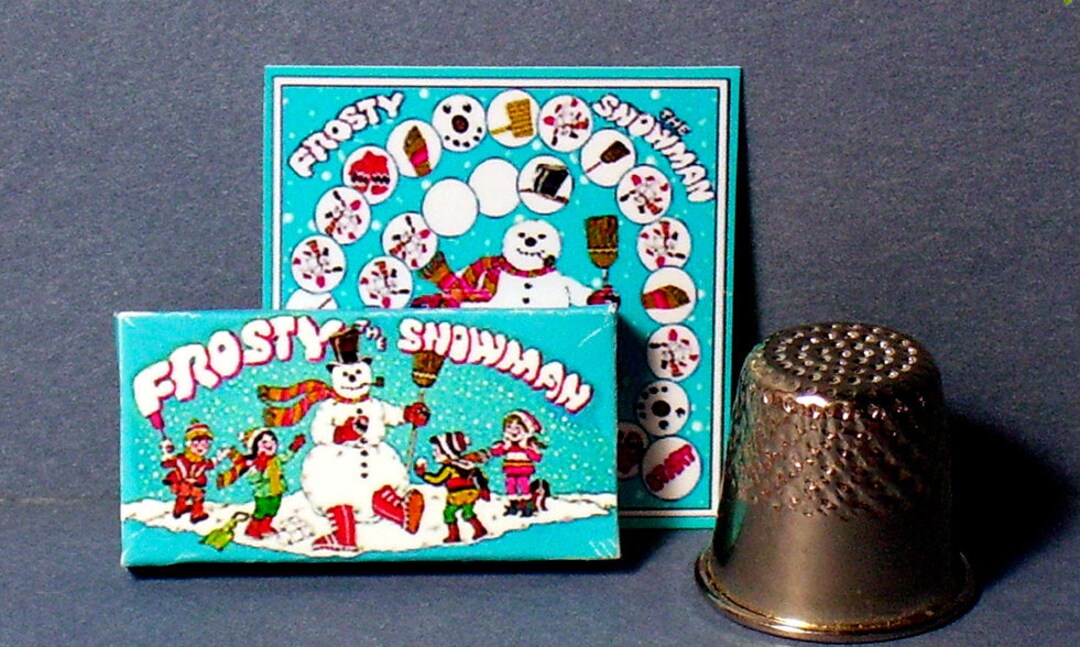 Frosty the Snowman Game - Dollhouse Miniature 1:12 Scale - Dollhouse ...