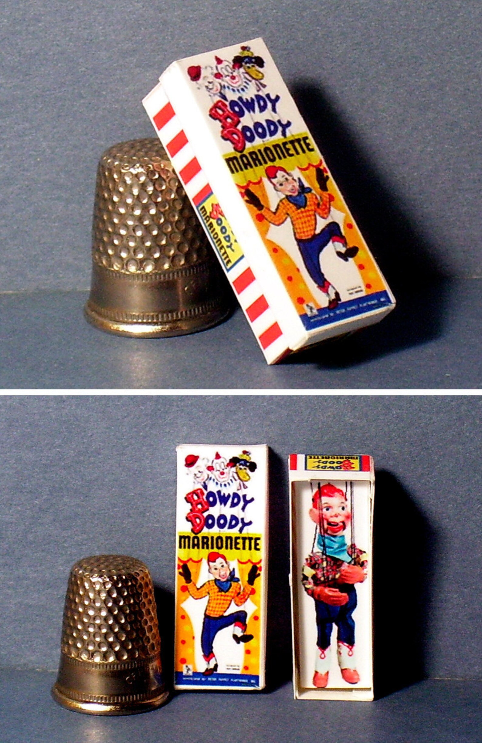 Howdy Doody Marionette Box - Doll House Miniature - 1:12 Scale ...