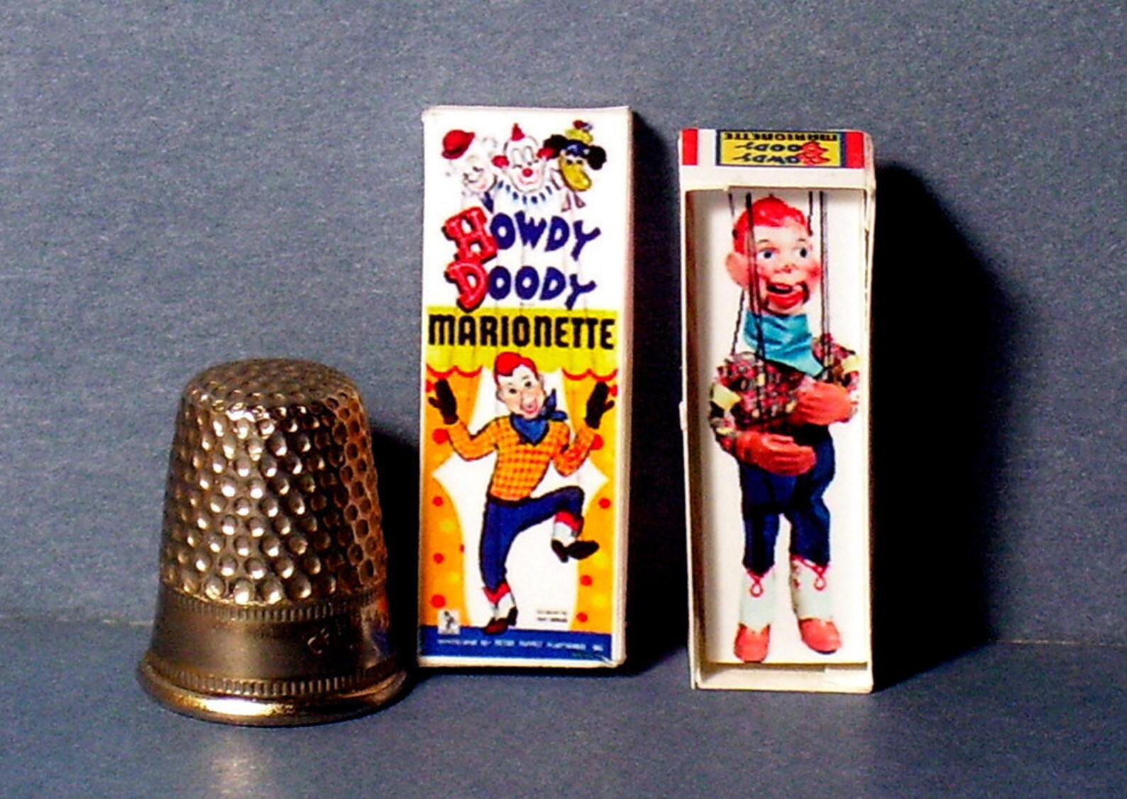 Howdy Doody Marionette Box - Doll House Miniature - 1:12 Scale ...