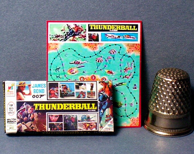 James Bond Thunderball Game 1965 Dollhouse Miniature 1:12 - Etsy