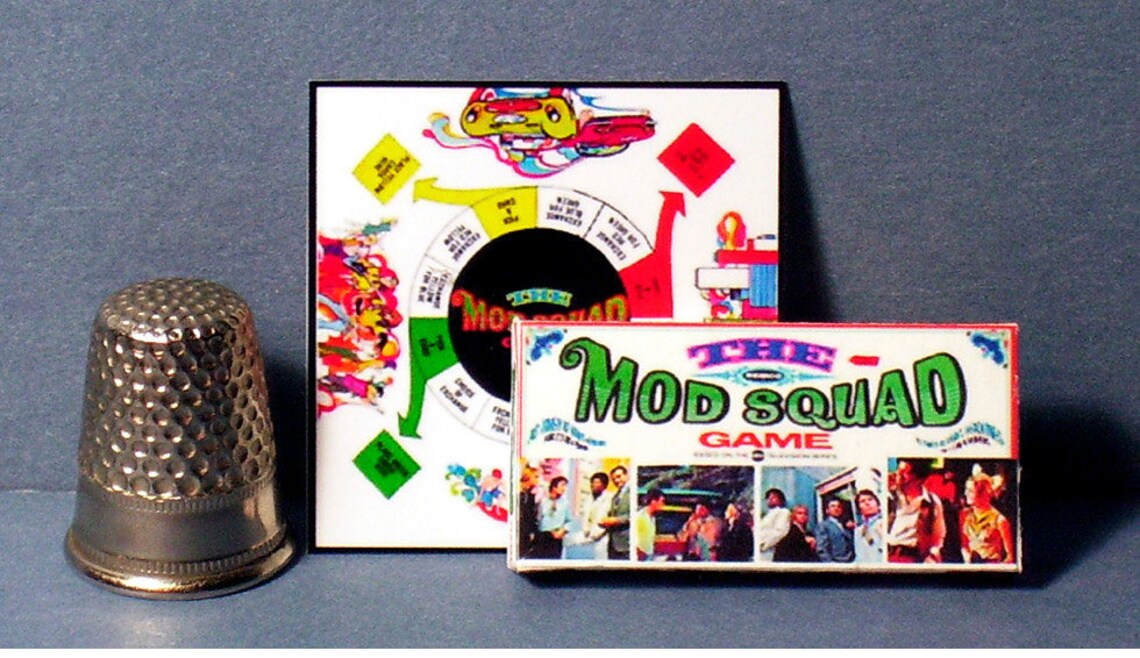 Mod Squad Game 1968 Dollhouse Miniature 1:12 Scale | Etsy