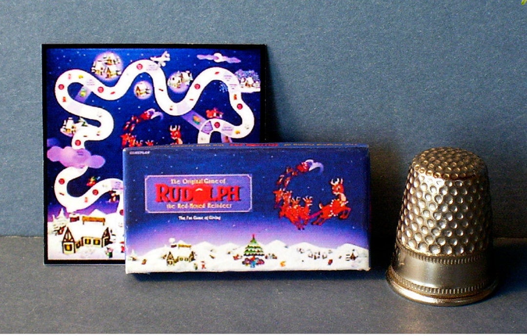 Rudolph the Red Nosed Reindeer Game - Dollhouse Miniature - 1:12 Scale ...
