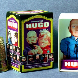Hugo Man of 1,000 Faces Toy Box - Dollhouse Miniature - 1:12 Scale ...