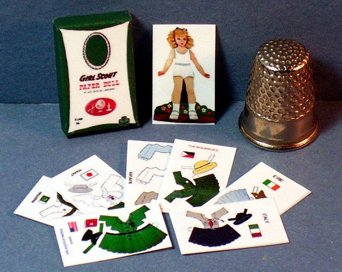 Girl Scout Paper Doll Dollhouse Miniature 1:12 Scale - Etsy