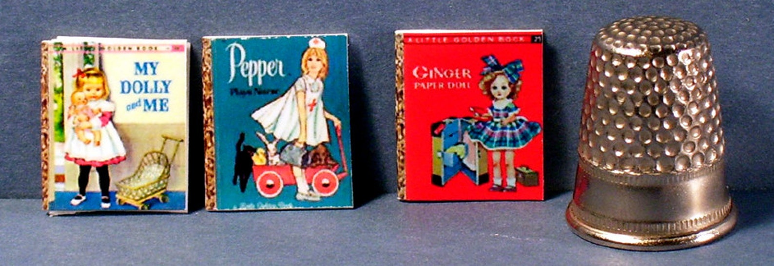 Doll Covers - 6 Little Golden Books - Dollhouse Miniature - Dollhouse ...