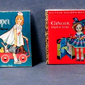 Doll Covers - 6 Little Golden Books - Dollhouse Miniature - Dollhouse ...