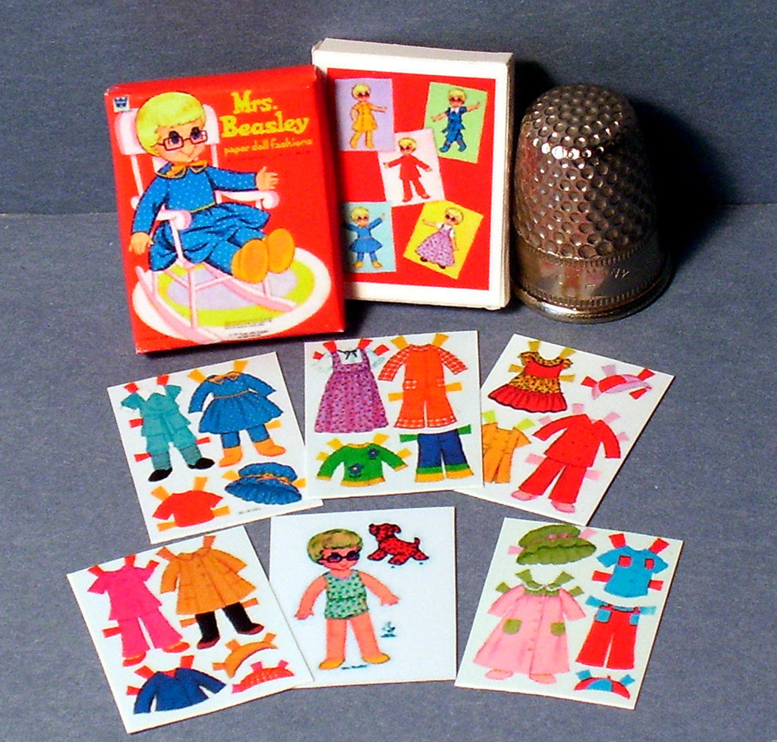 Mrs Beasley Paper Doll - Doll House Miniature - 1:12 Scale Dollhouse ...