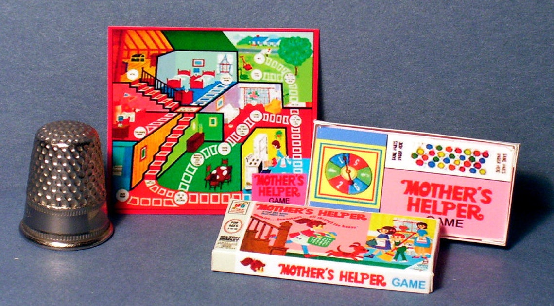 Mothers Helper Game 1960s Dollhouse Miniature 1:12 Scale | Etsy