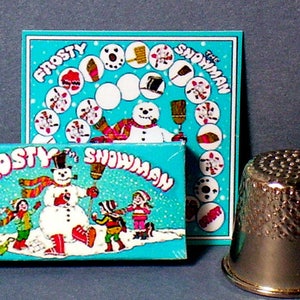 Frosty the Snowman Game - Dollhouse Miniature 1:12 Scale - Dollhouse ...