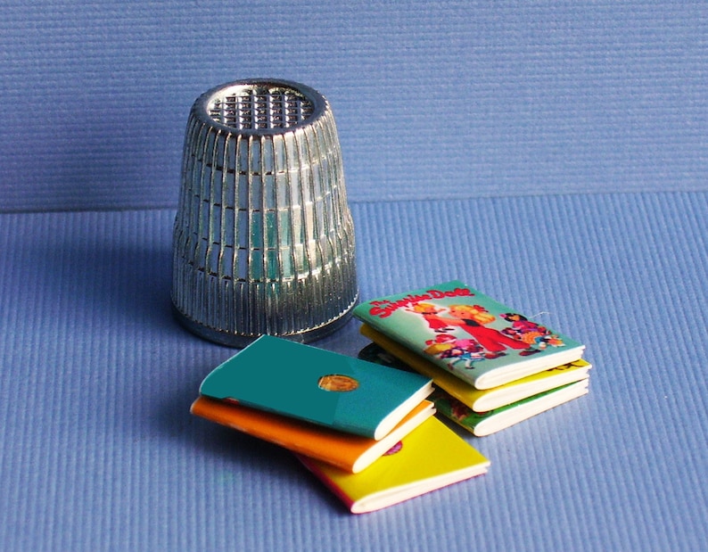 1950s Children Covers - Set of 6 Wonder Books - Dollhouse Miniature - 1 ...