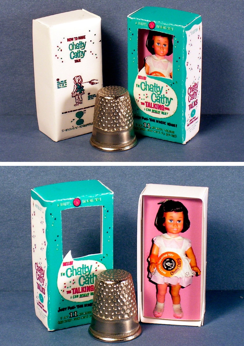 Chatty Cathy Doll Box Dollhouse Miniature 1:12 Scale | Etsy