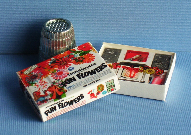Fun Flowers Thingmaker Toy Box Dollhouse Miniature 1:12 - Etsy