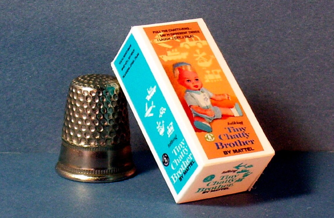 Tiny Chatty Brother Doll Box Dollhouse Miniature 1:12 Scale | Etsy