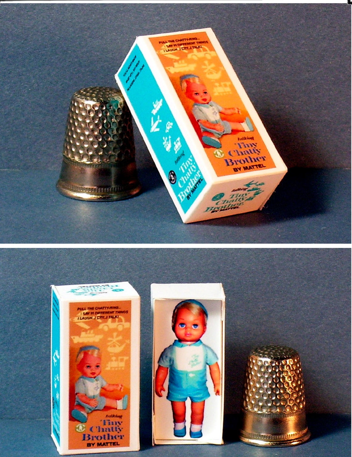 Tiny Chatty Brother Doll Box Dollhouse Miniature 1:12 Scale | Etsy