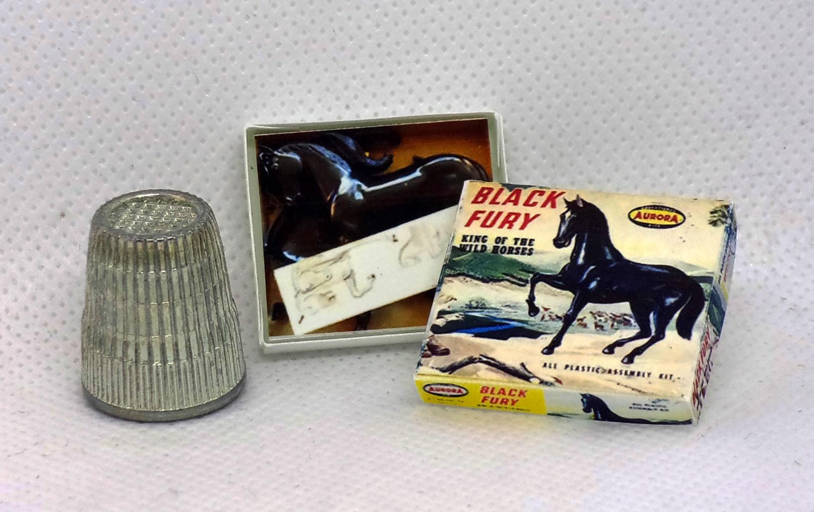 Aurora Black Fury Model Kit Box 1950s - Dollhouse Miniature - 1:12 ...