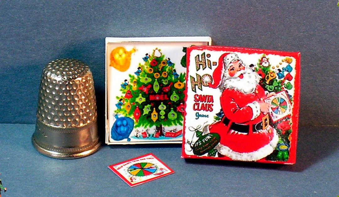 Hi Ho Santa Claus Game - Dollhouse Miniature - 1:12 Scale - Dollhouse ...