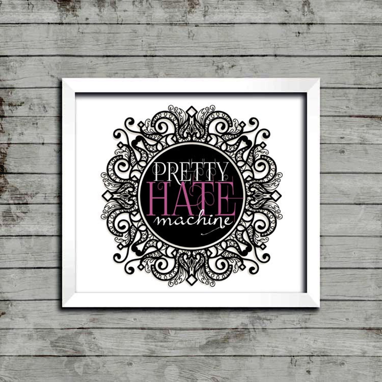 Pretty Hate Machine, Digital Print, Instant Download, Wall Art, Nine ...