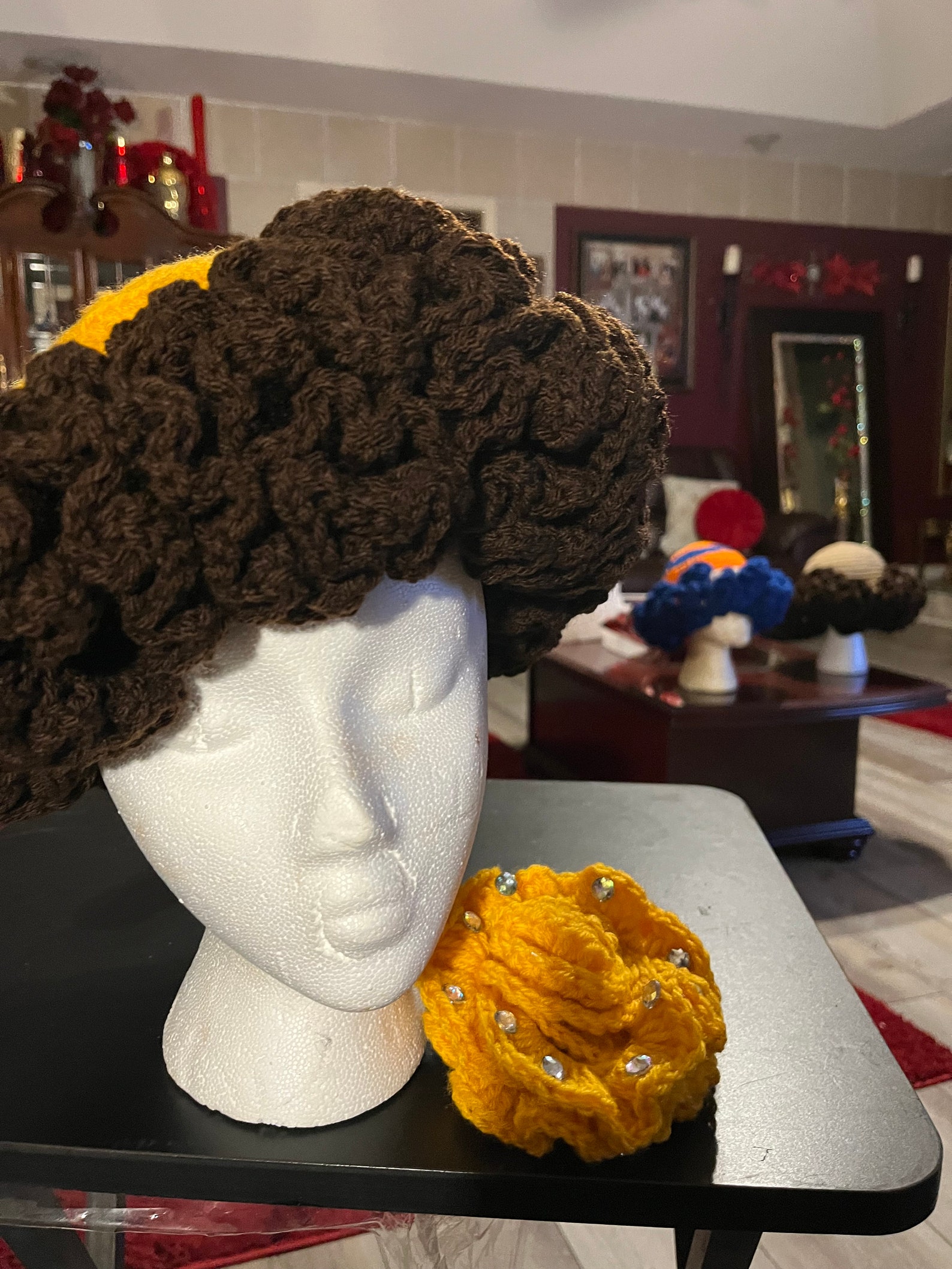 New Chocolate Ruffles and Gold Hat With Matching Corsage - Etsy