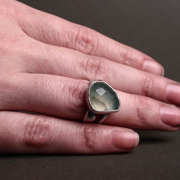 Prehnite Ring - Etsy