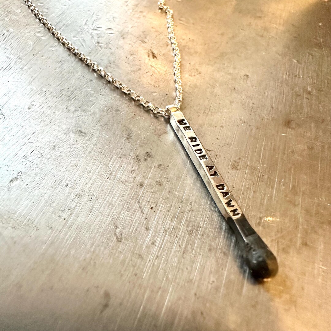 Silver Match Necklace, Sterling Silver Match, Silver Jewellery, Strike ...
