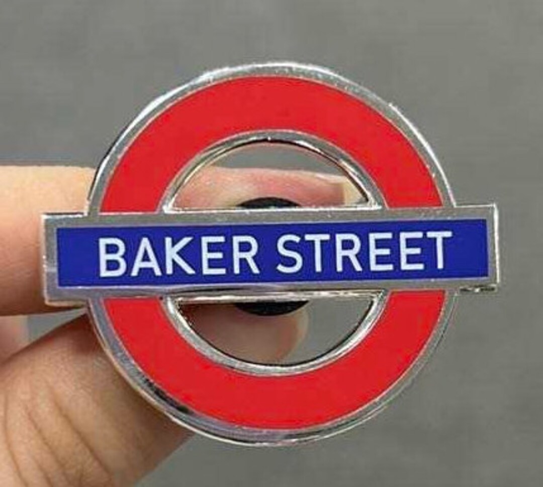 Sherlock Enamel Pin - "baker Street" London Underground Sign - Etsy