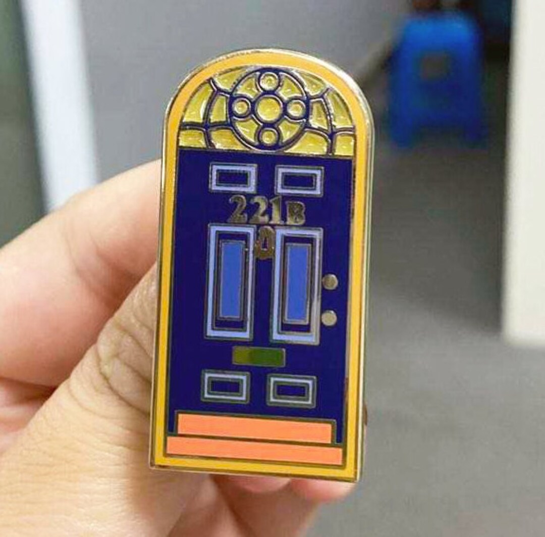 Sherlock Enamel Pin - "221b Door" - Etsy